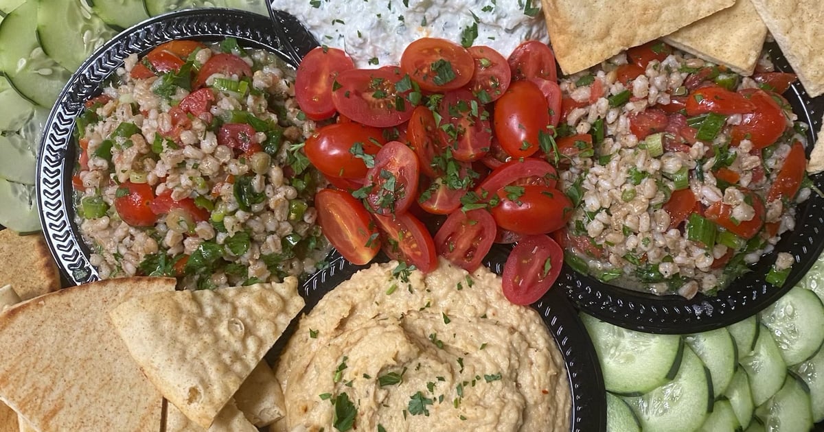 Mediterranean Tray - Catering Menu - Junior's Café - American ...