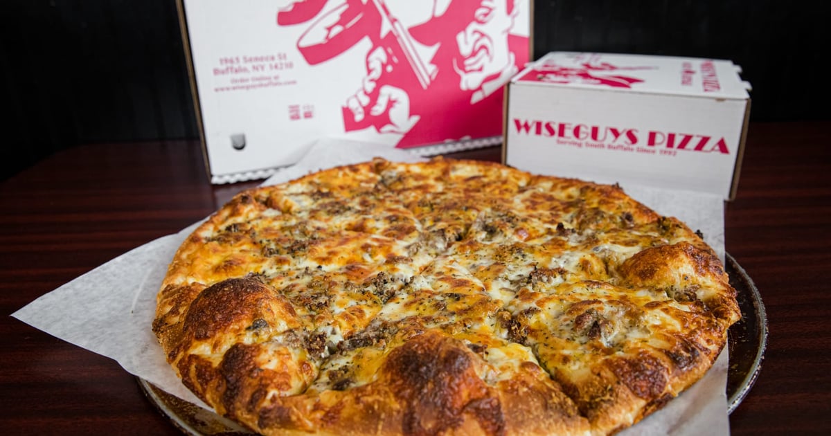 Steak Pizza (Classic) - Wise Guys Pizza - Pizza Restaurant in Buffalo, NY
