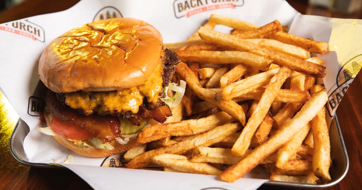Bacon Cheeseburger - The Back Porch Kilgore