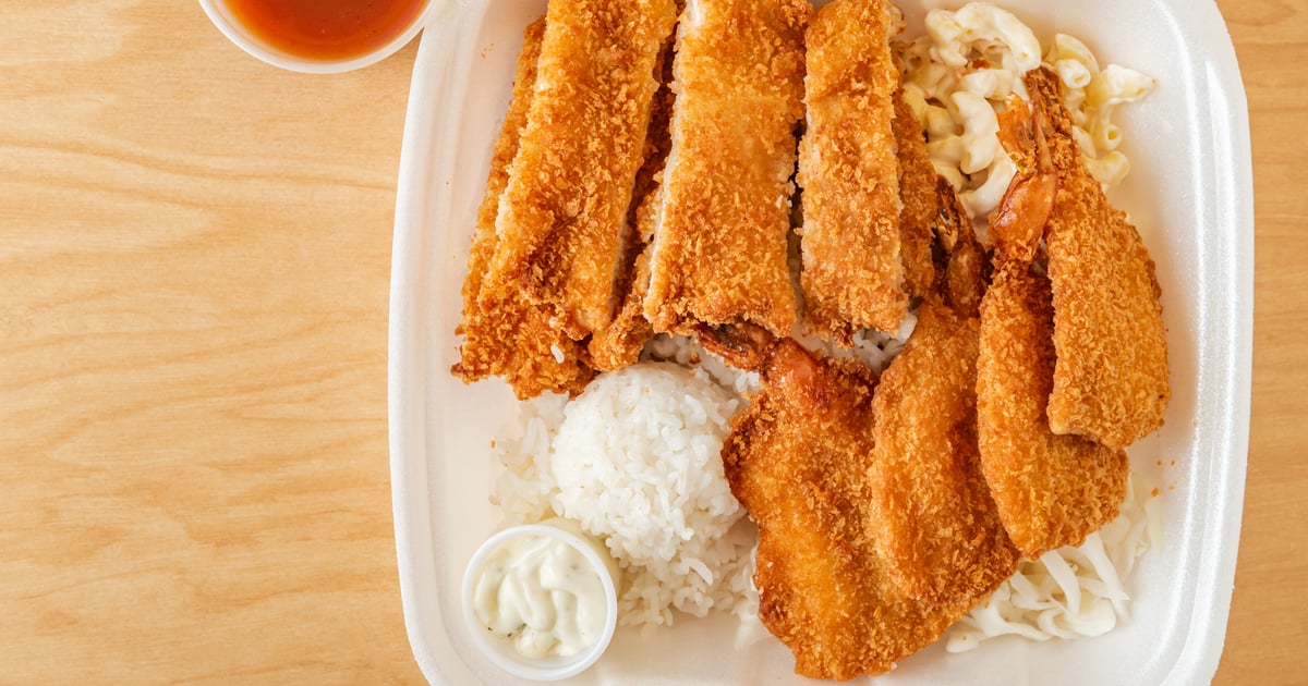 Chicken Katsu WHITE w/Shrimp - Menu - Aloha Eats