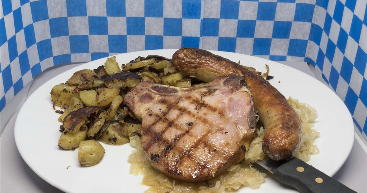 One Wurst & One Kassler Rippchen - Manor Oktoberfest - Bavarian ...