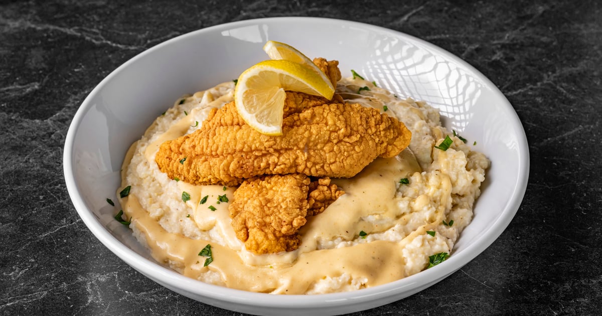 Fried Catfish Grits - Foundren Taste Bar & Grill - Restaurant, Lounge ...