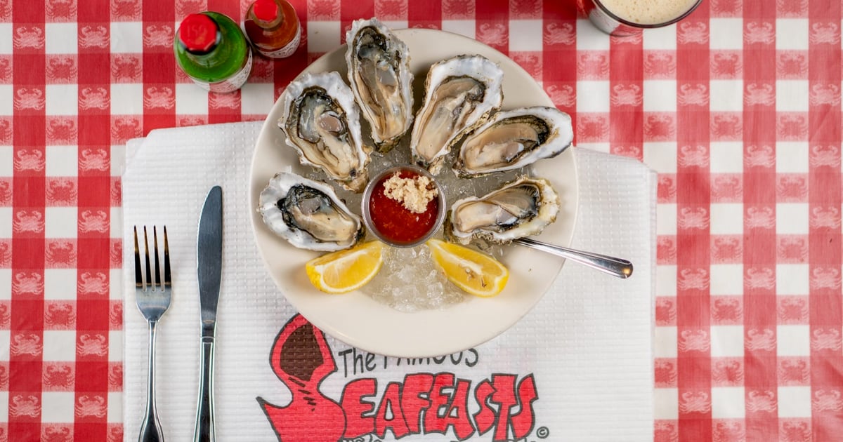 *Raw Oysters on the Half Shell - The Crab Pot Long Beach - Seafood ...