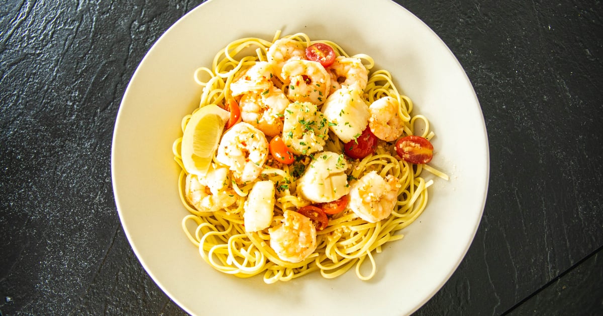 Shrimp & Scallop Scampi - Menu - Localz Kitchen and Cocktails ...