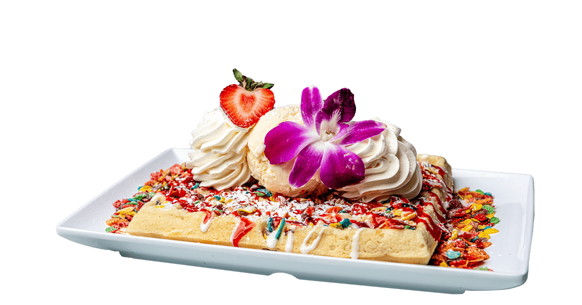 Fruity Pebbles Waffle - Sugar Factory