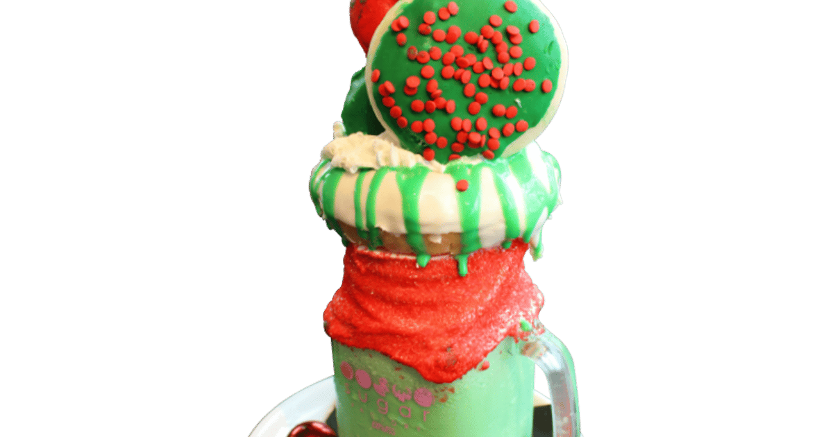 Grinch Merry Shake - Santa's Wonderland Food Menu - Sugar Factory