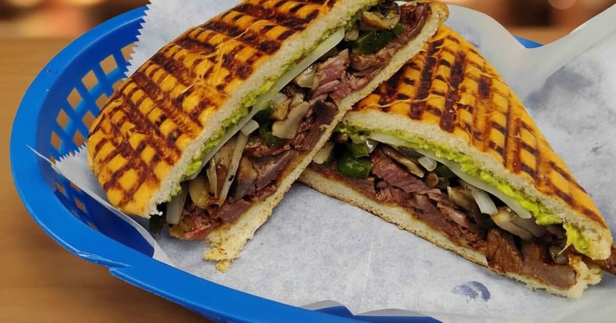 Beef Fajita Torta - El Rey Taqueria | Cuban & Mexican Cuisine