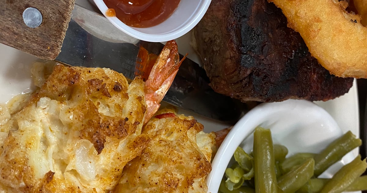 Filet Mignon & Stuffed Shrimp - Chesapeake Landing - Seafood Restaurant ...