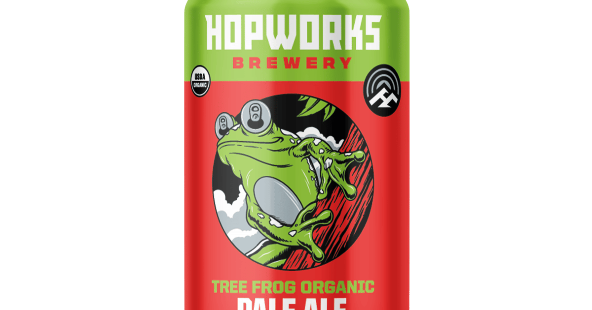 Tree Frog Organic Pale Ale - Hopworks Brewery