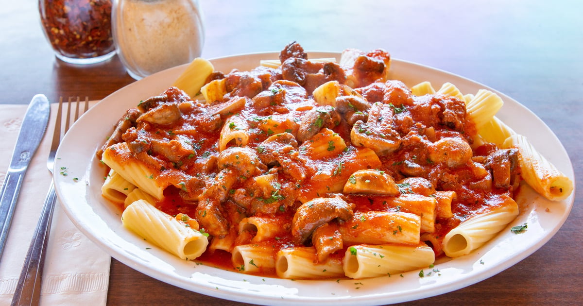 Full Order of Rigatoni with Mushroom Sauce - Pernicanos Family Italian ...