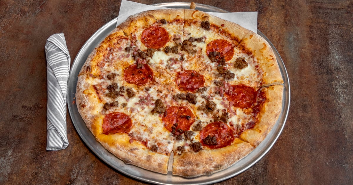 Meat Town Pizza (Medium) - District 7 Grill - American Restaurant in TX
