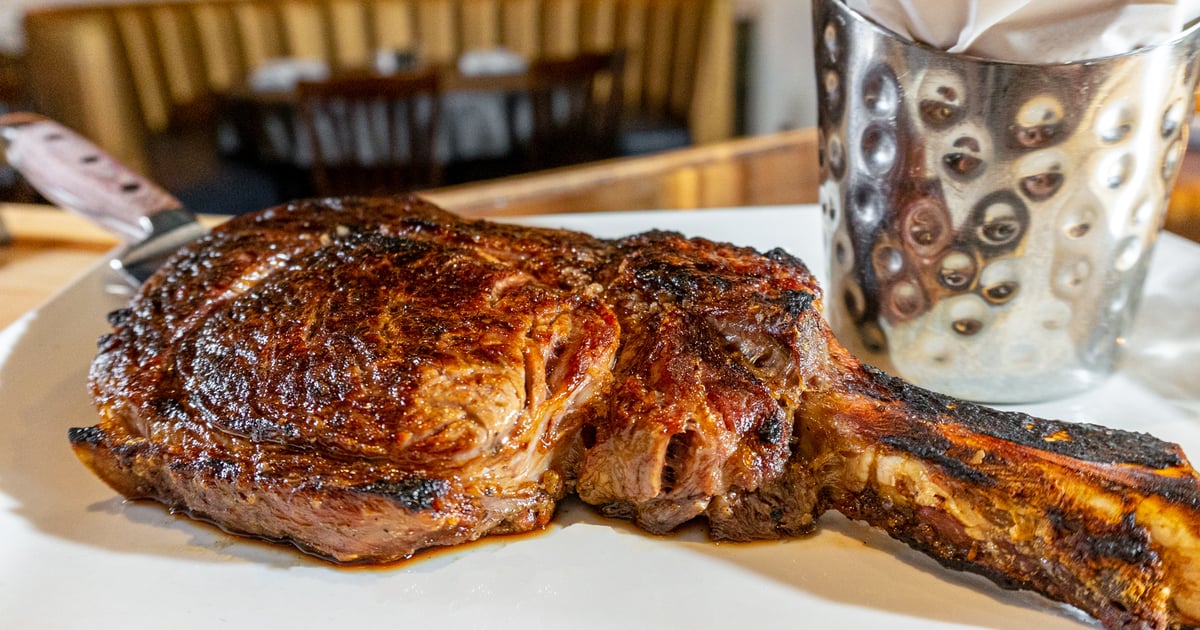 Bone-In Cab Aged Cowboy Ribeye* - Webb Custom Kitchen – Upscale ...