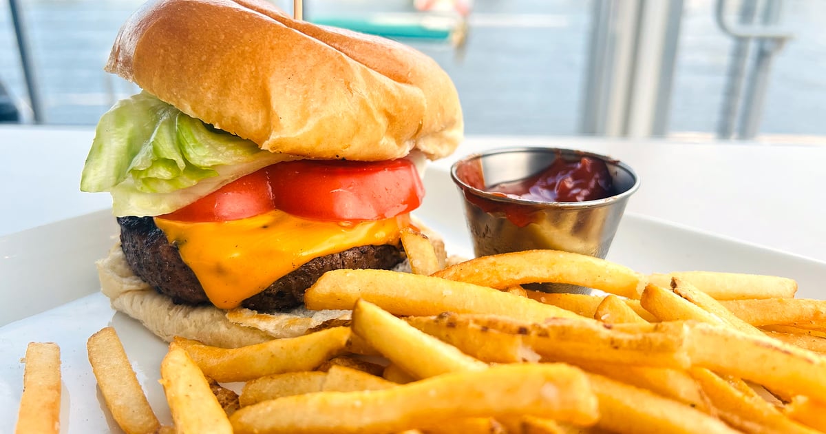 American Classic Cheeseburger* - The Cove Waterfront Restaurant and ...