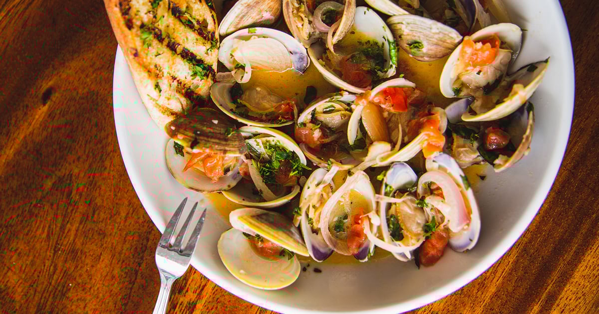Linguine and Clams - The Cove Waterfront Restaurant and Tiki Bar