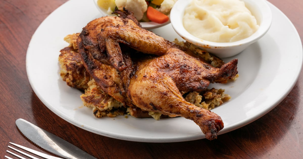 BBQ Half Chicken Dinner - Factor's Famous Deli- Deli in Los Angeles, CA