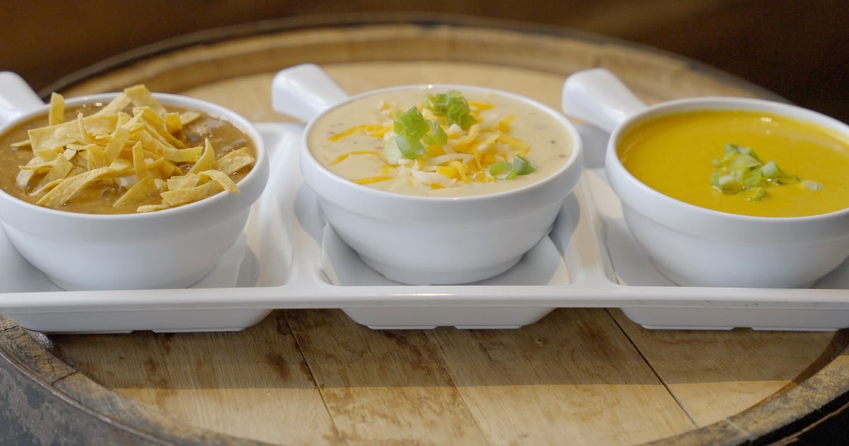 Soup Flight - All Day Menu - The White Oak Tavern - Tavern in Ellicott ...