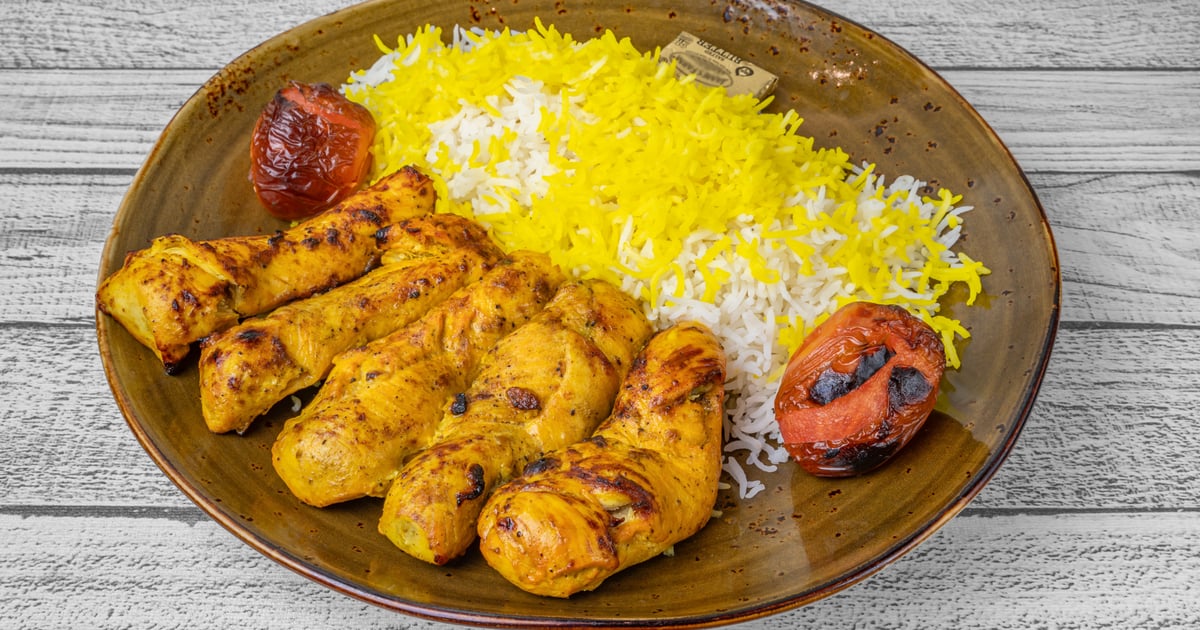 Chicken Kabab Jujeh Kabab Recipe Joojeh Kabab ba Holu (Saffron Chicken ...