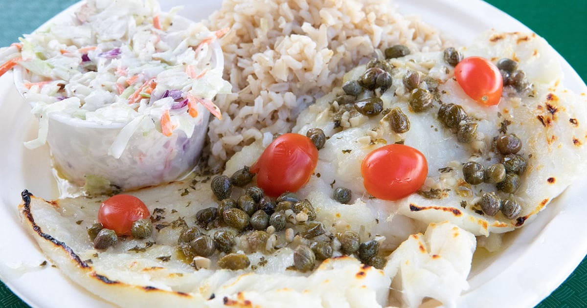 Broiled Fresh Cod - Lenny & Joe's - Seafood Restaurant in CT