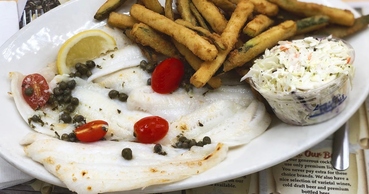 Broiled Fresh Sole - Lenny & Joe's - Seafood Restaurant in CT
