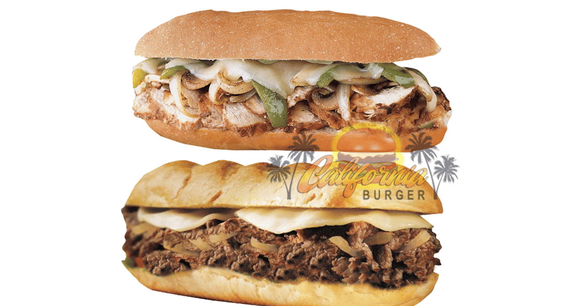 22. Philly Chicken or Steak - California Burger