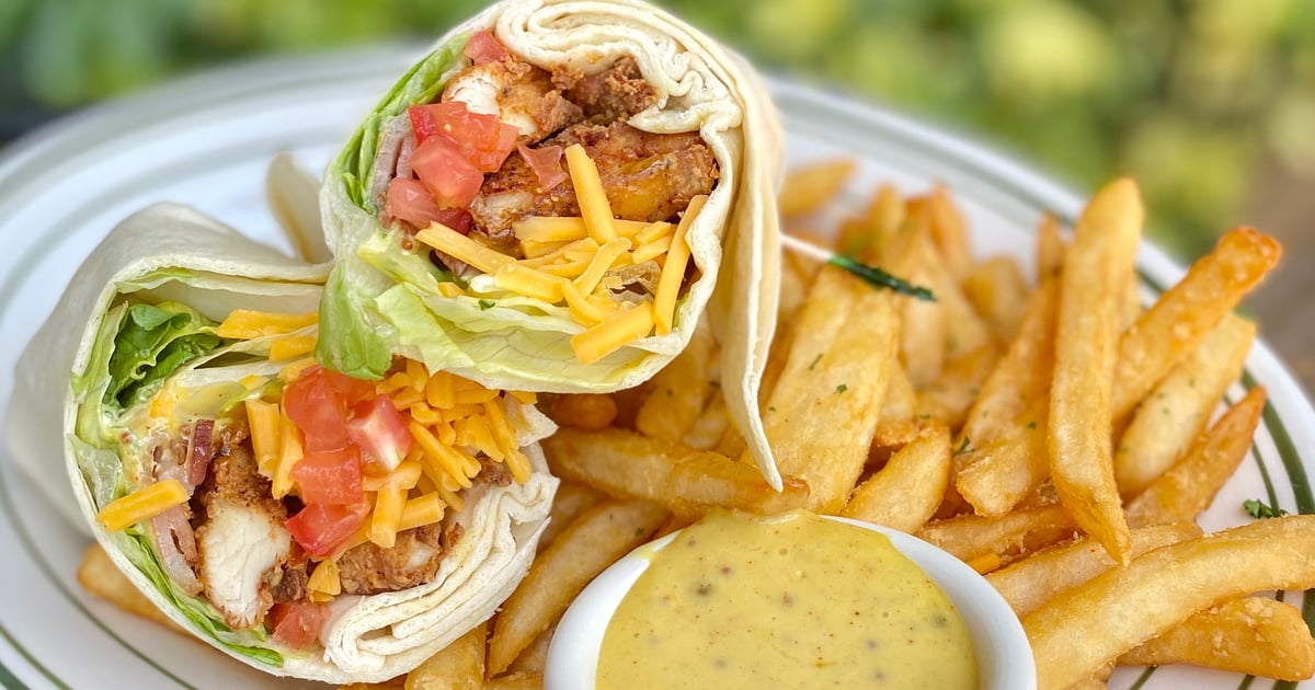 Chicken Club Wrap - Food Menu - Mid City Beer Garden