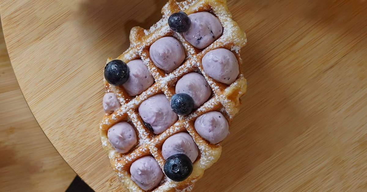 Blueberry Cream Cheese Croffle - Croffle Haven - CoArk Collective ...
