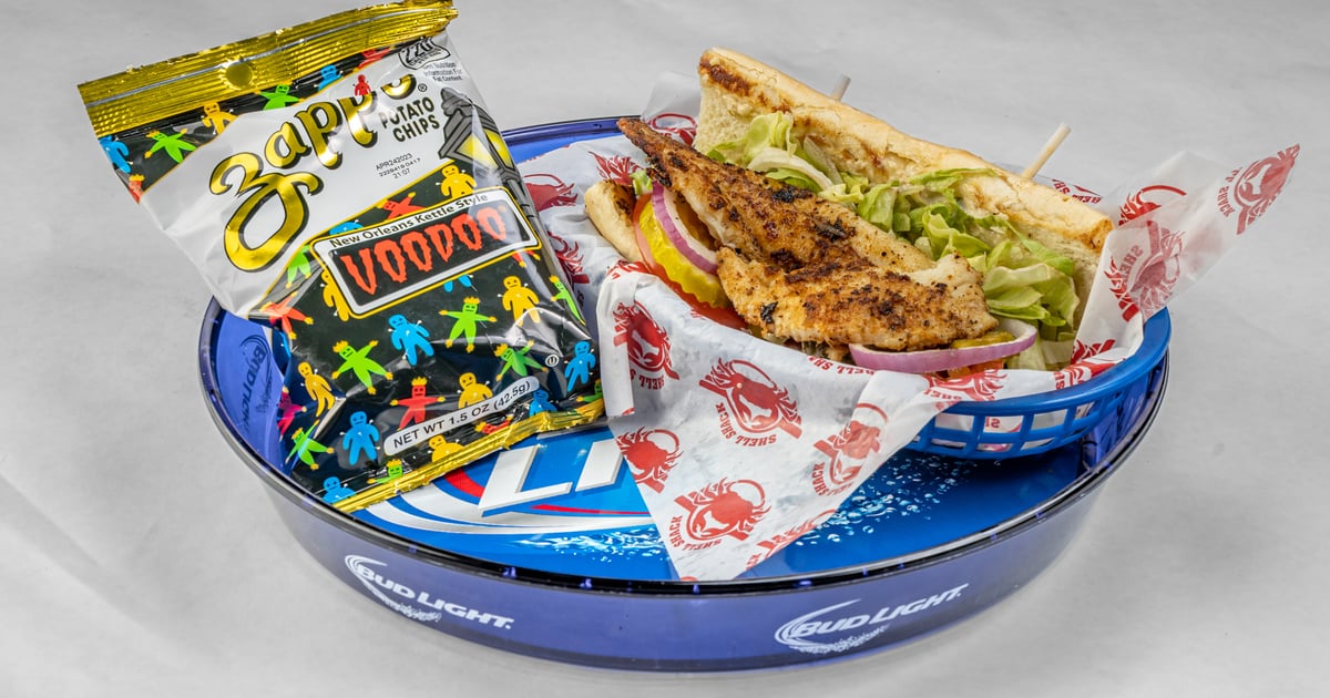 Grilled Catfish Po' Boy - Menu - Shell Shack - Texas