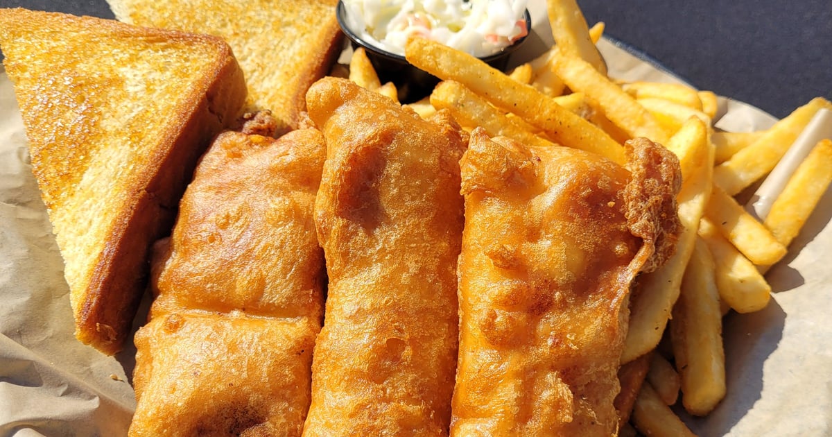 Beer-Battered Cod Basket - Muddy Cow