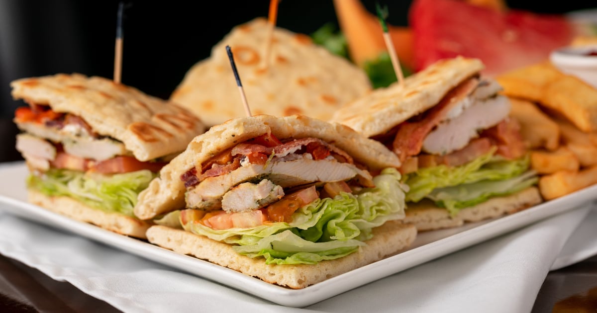 Aegean Chicken Club - Lunch - Mr. V's Bar and Grill - Fine Dining ...