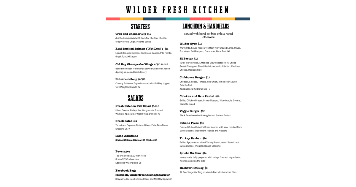HH Private Community - Wilder Fresh Kitchen - Restaurant in Annapolis, MD
