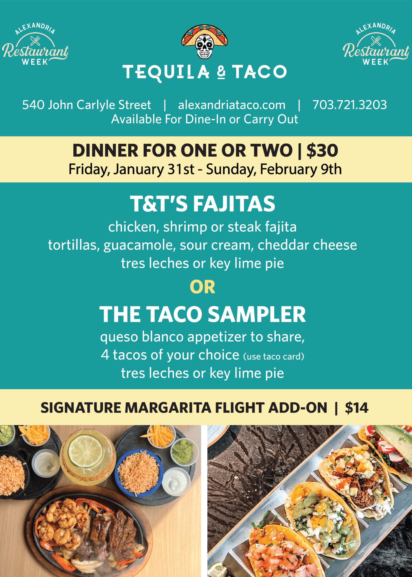 Alexandria Winter Restaurant Week - Tequila & Taco - Restaurant in ... Alexandria Winter Restaurant Week - Tequila & Taco - Restaurant in ...
