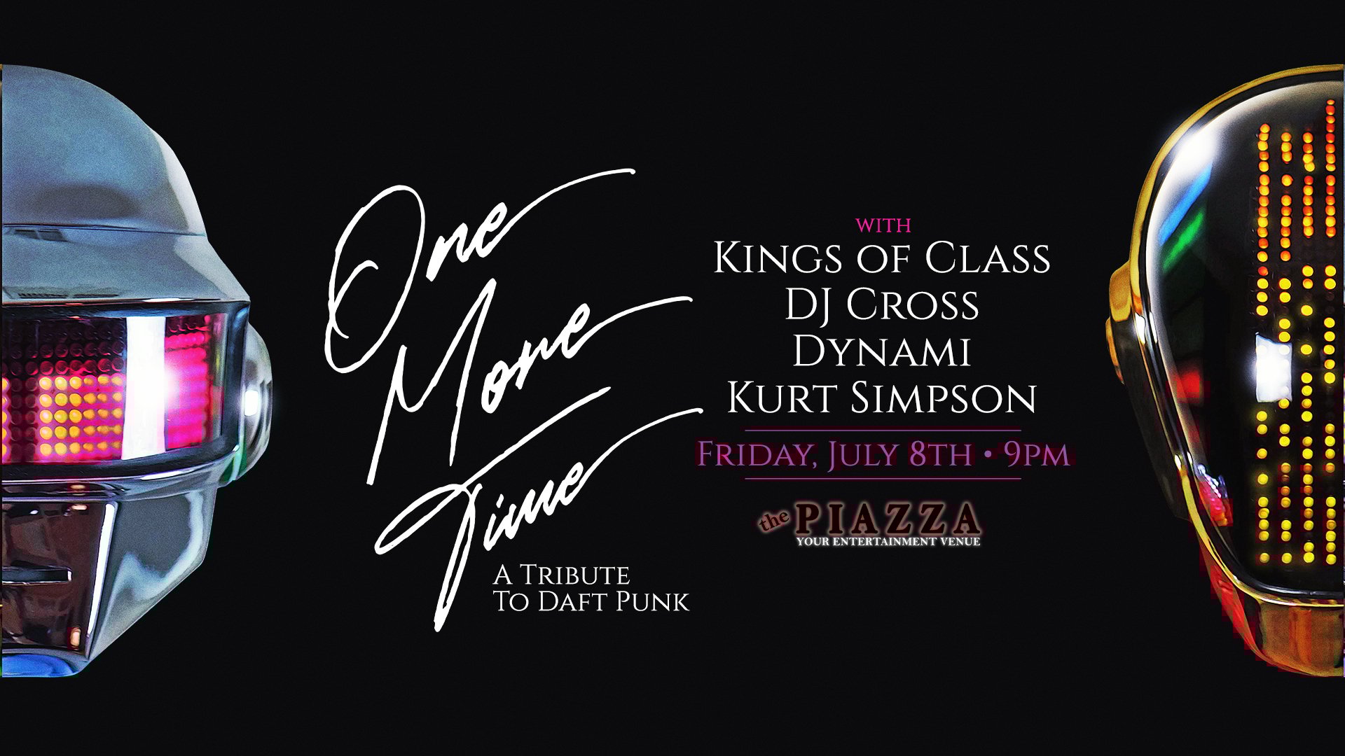 One More Time - A Tribute to Daft Punk at the PIAZZA - the PIAZZA ...