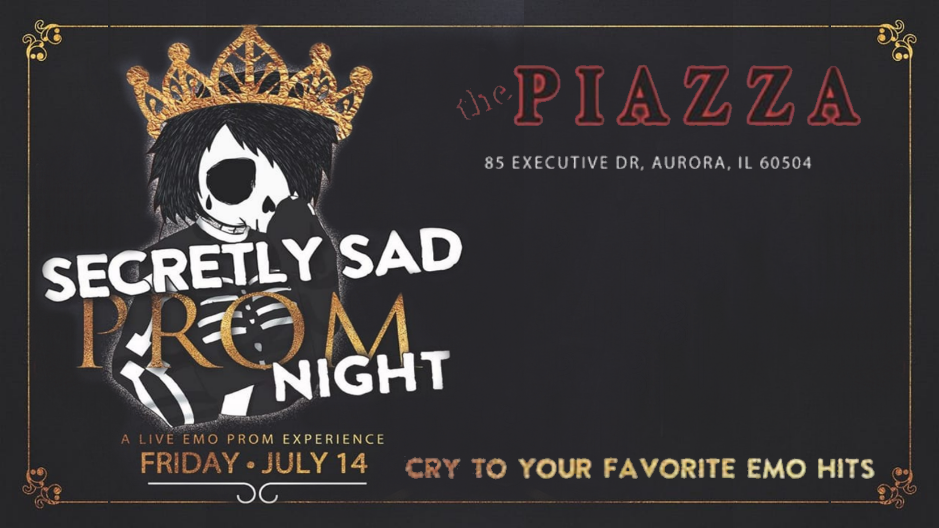 SECRETLY SAD - EMO PROM NIGHT at The Piazza - the PIAZZA - Live Music ...