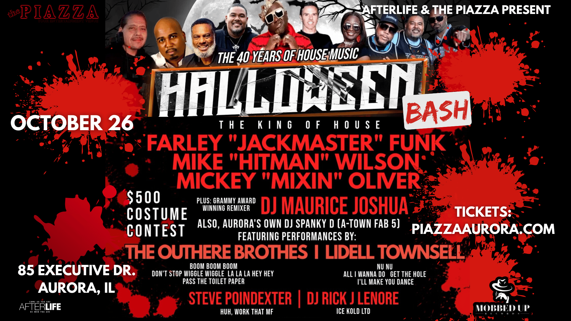 40 Years of House Music HALLOWEEN BASH at The Piazza - the PIAZZA ...