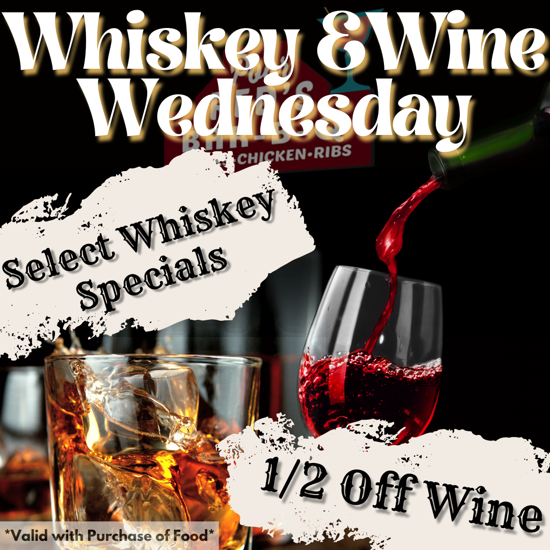 Whiskey & Wine Wednesday! - Poor Red's Bar-B-Q - Barbecue Restaurant in ...