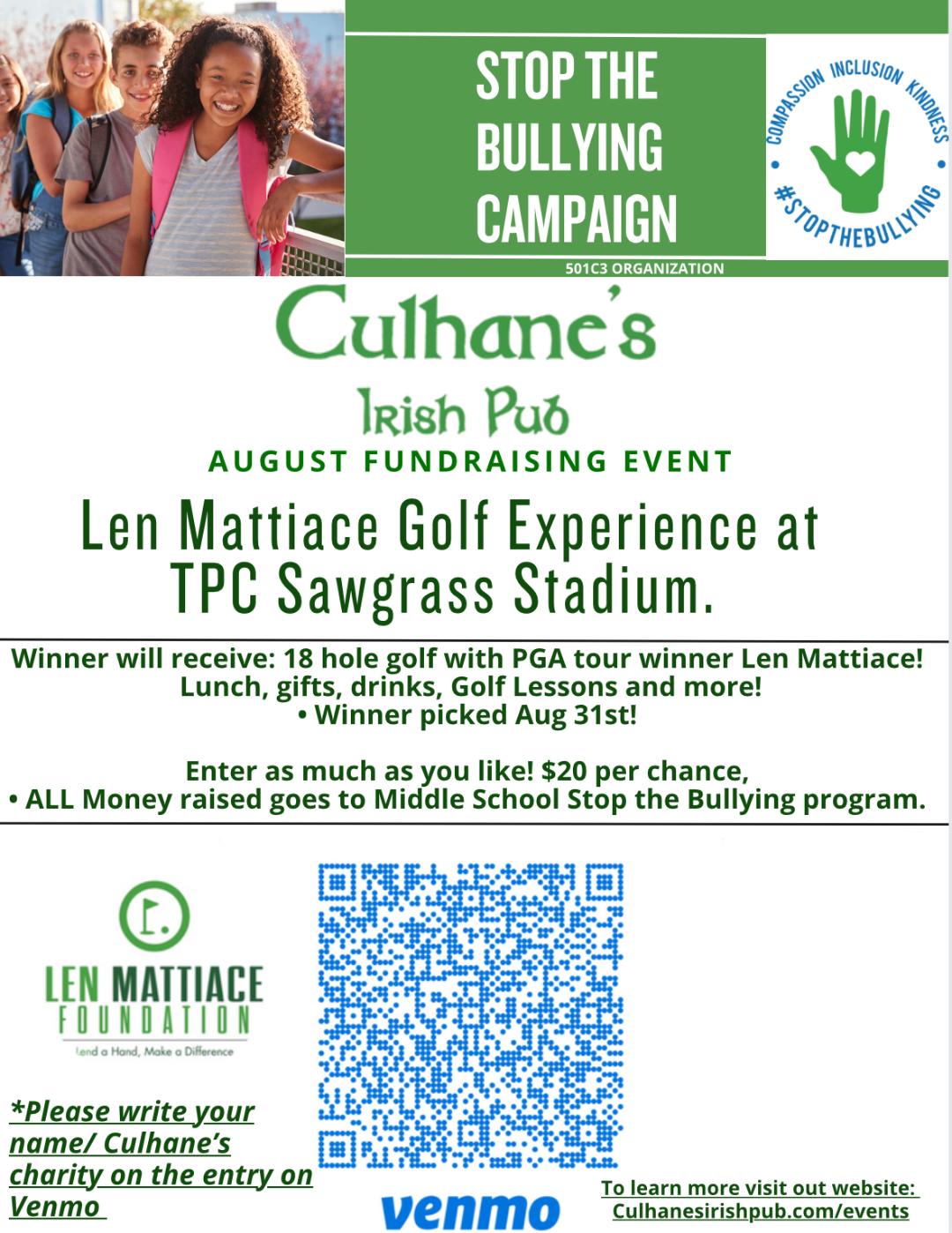 Len Mattiace Golf Experience at TPC Sawgrass Stadium - Culhane's Irish ...