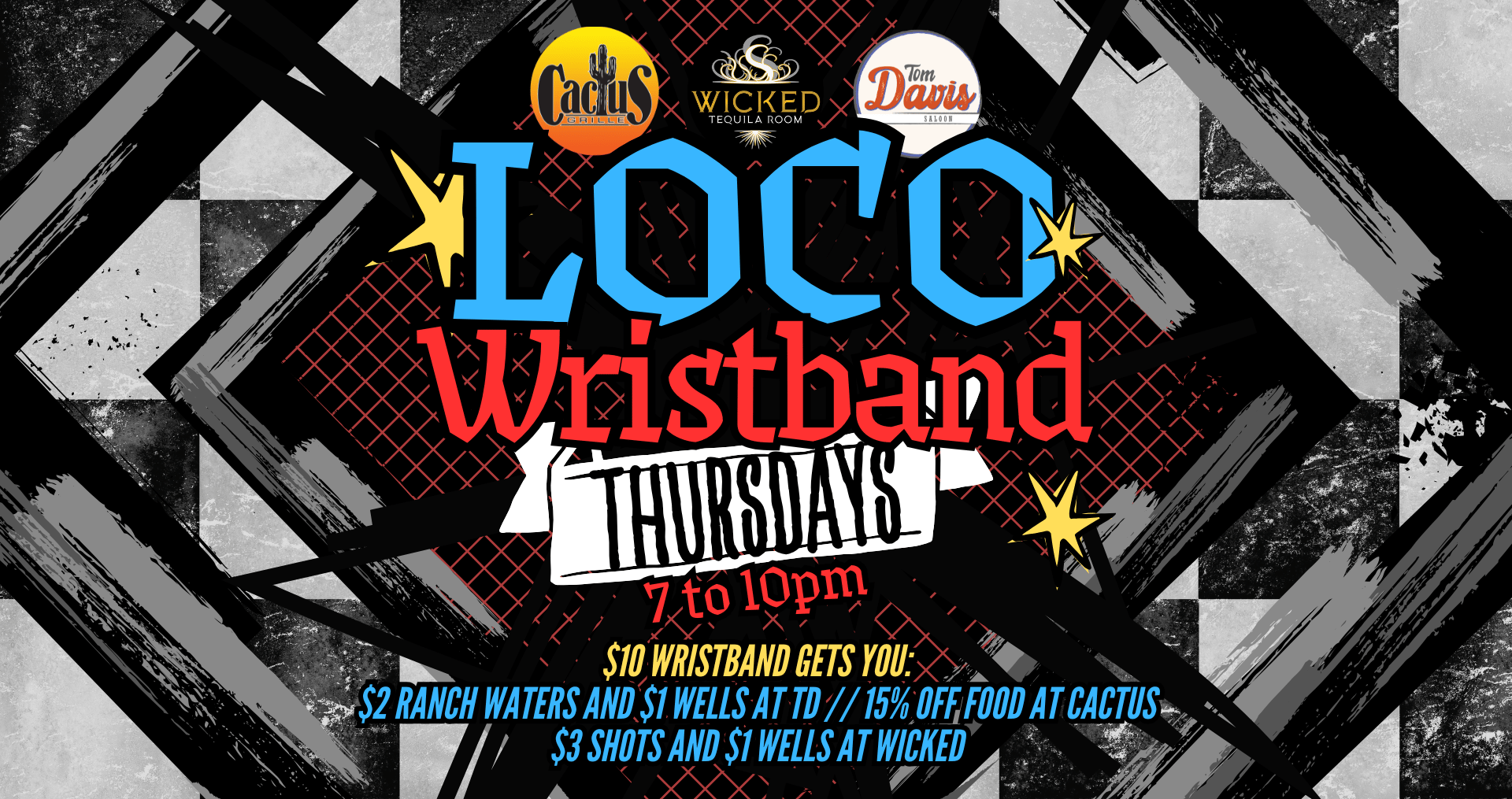 LOCO Wristband - Tom Davis Saloon - Bar in Loveland, CO