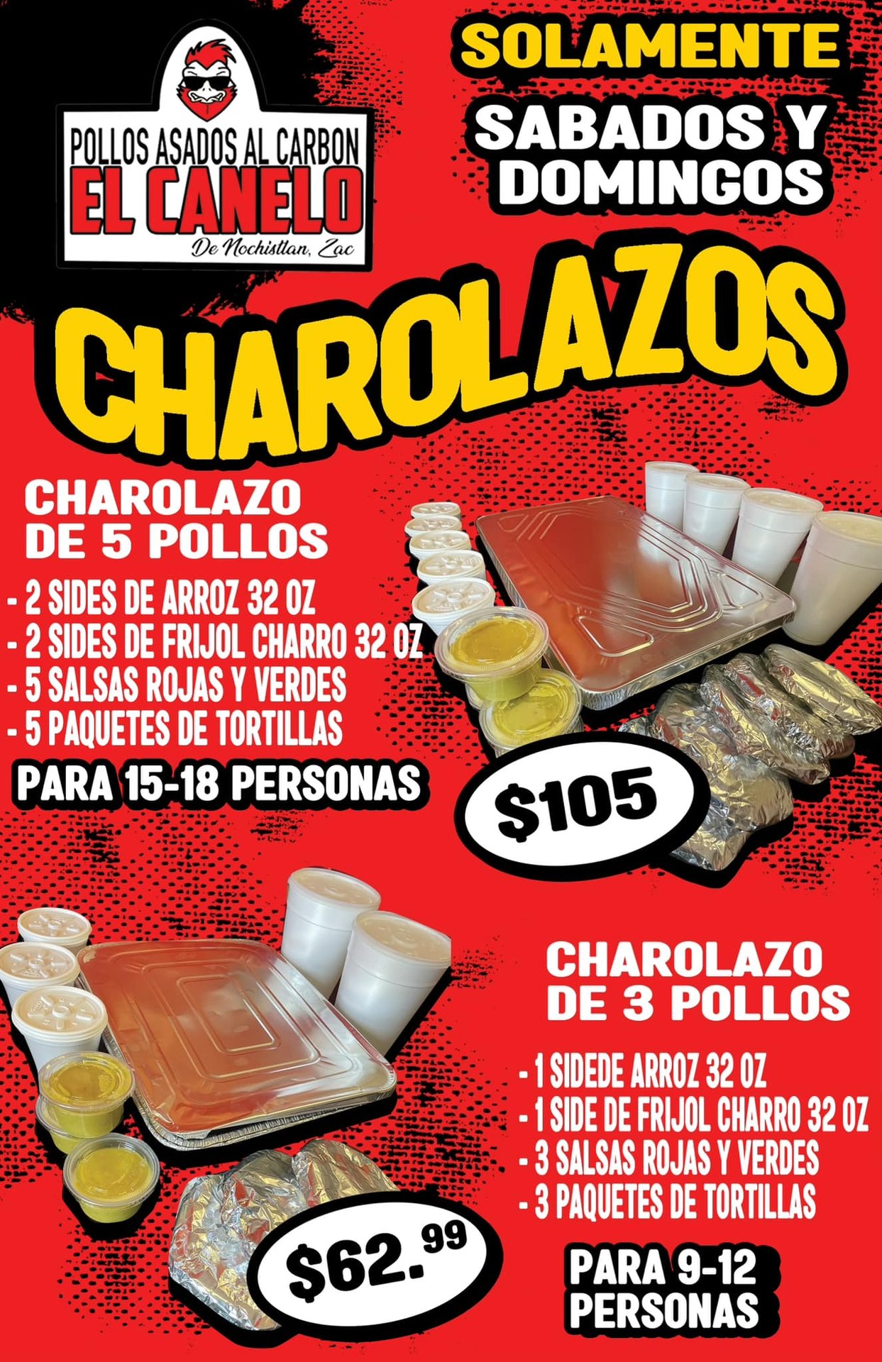 Weekend Charolazos - Pollos Asados El Canelo - Chicken Restaurant in TX