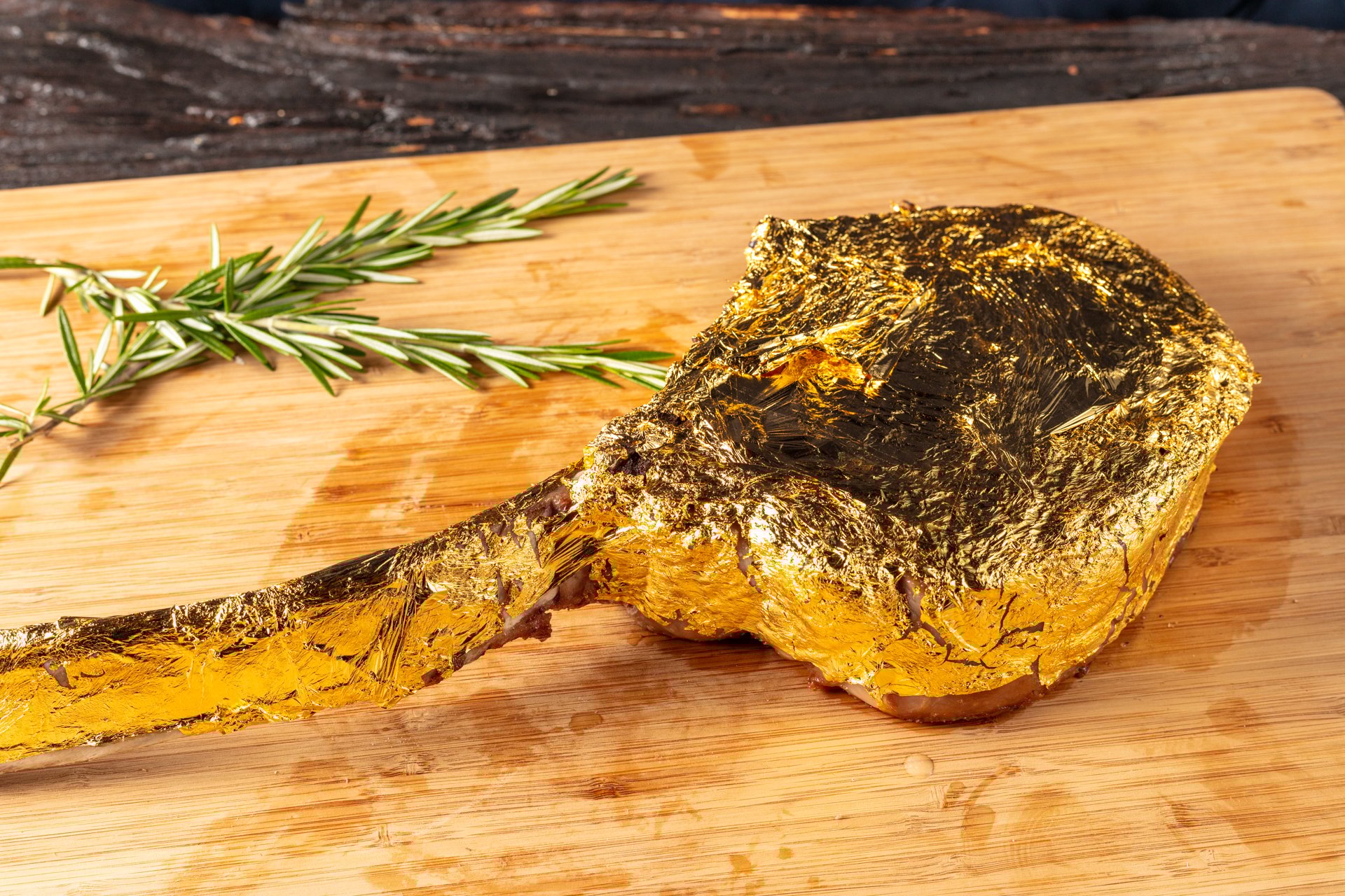 Golden 24 Karat American Wagyu Tomahawk Steak for Two Dinner Best Steakhouse in NYC for Prime Steak Cuts Fine Dining