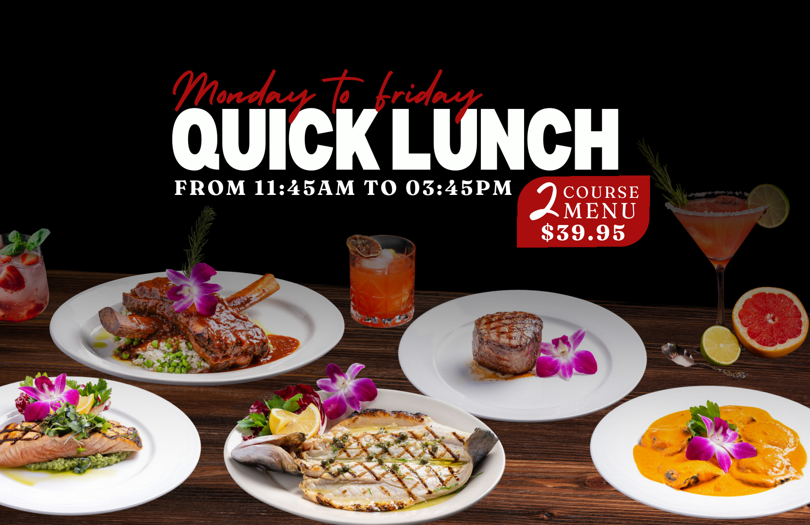 Enjoy our Quick Lunch Menu! - Empire Steak House | Finest Cuts of Steak ...