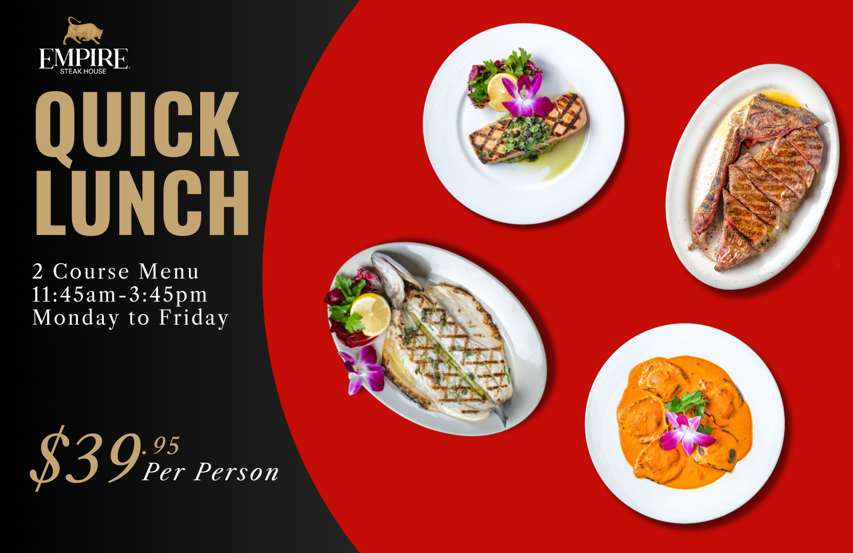 Enjoy our Quick Lunch Menu! - Best Steakhouse in NYC for Prime Steak ...