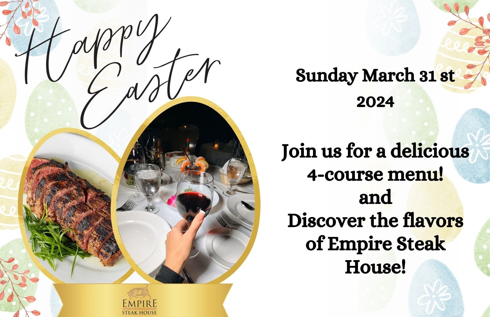 Easter at Empire Steak House! - Best Steakhouse in NYC for Prime Steak ...