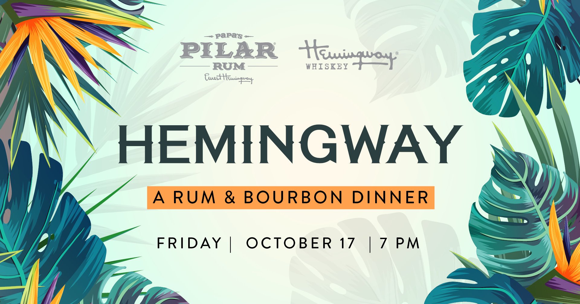 Hemingway: A Rum & Bourbon Dinner - GROVE