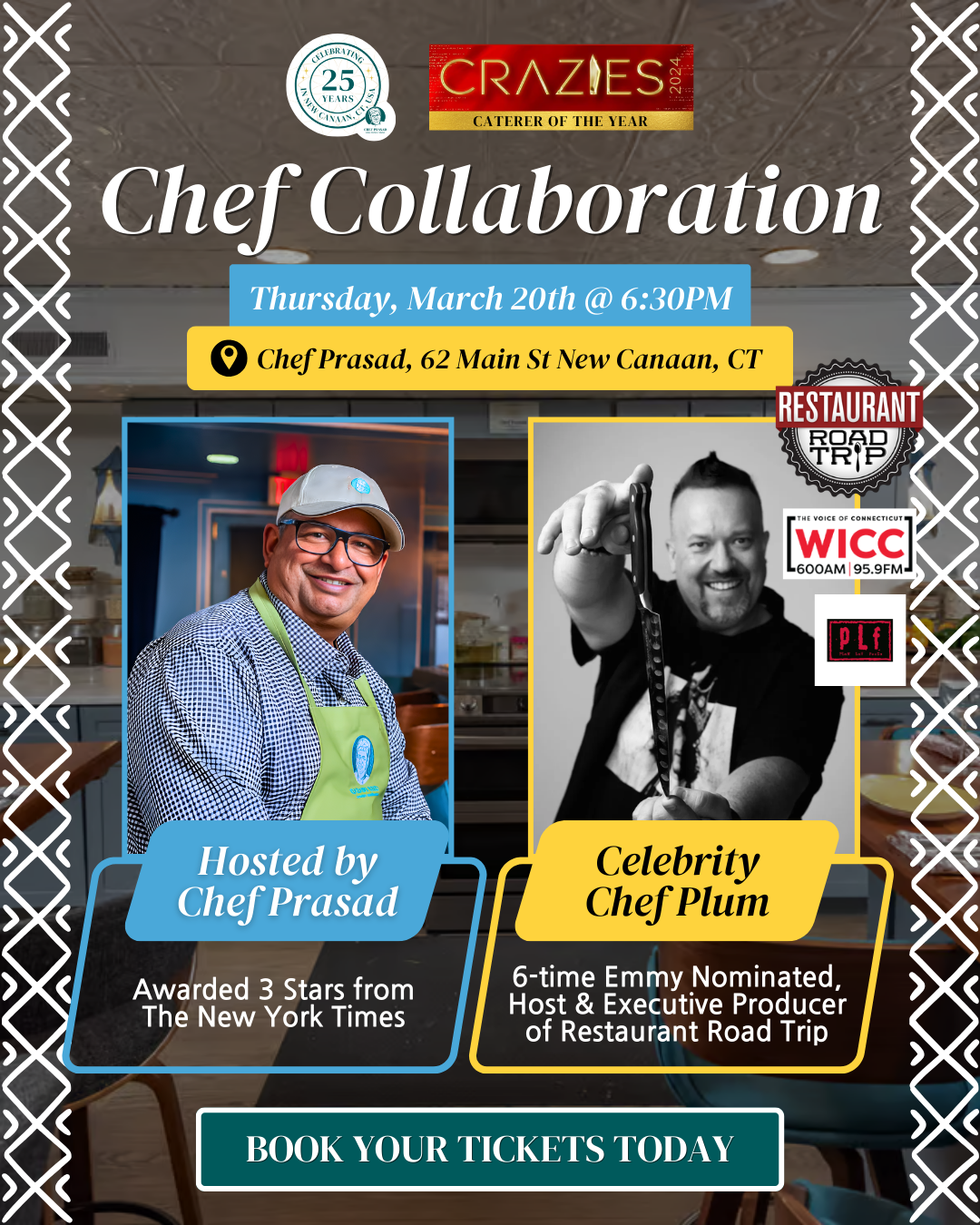 Chef Collab with 6 time Emmy Nominee Chef Plum - Chef Prasad | Indian Dining Experience | New ...