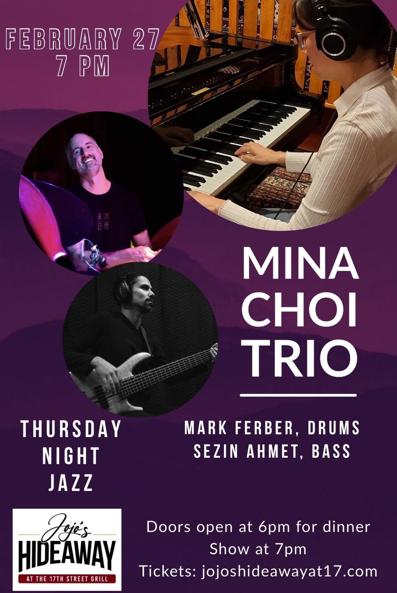 MINA CHOI TRIO - Jojo's Hideaway - American Restaurant in Tustin, CA