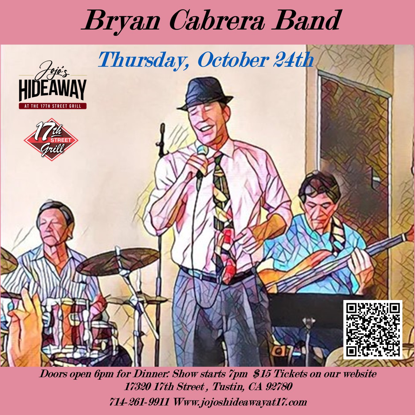 Thursday Night Jazz with Bryan Cabrera & Jazzcraft - Jojo's Hideaway - American Restaurant in ...