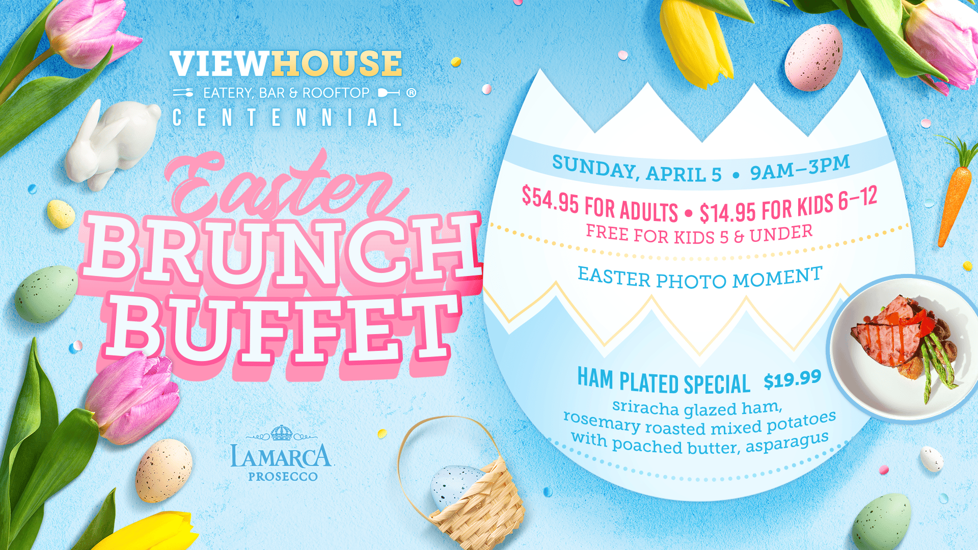 Easter Brunch Buffet - ViewHouse Eatery Bar & Rooftop