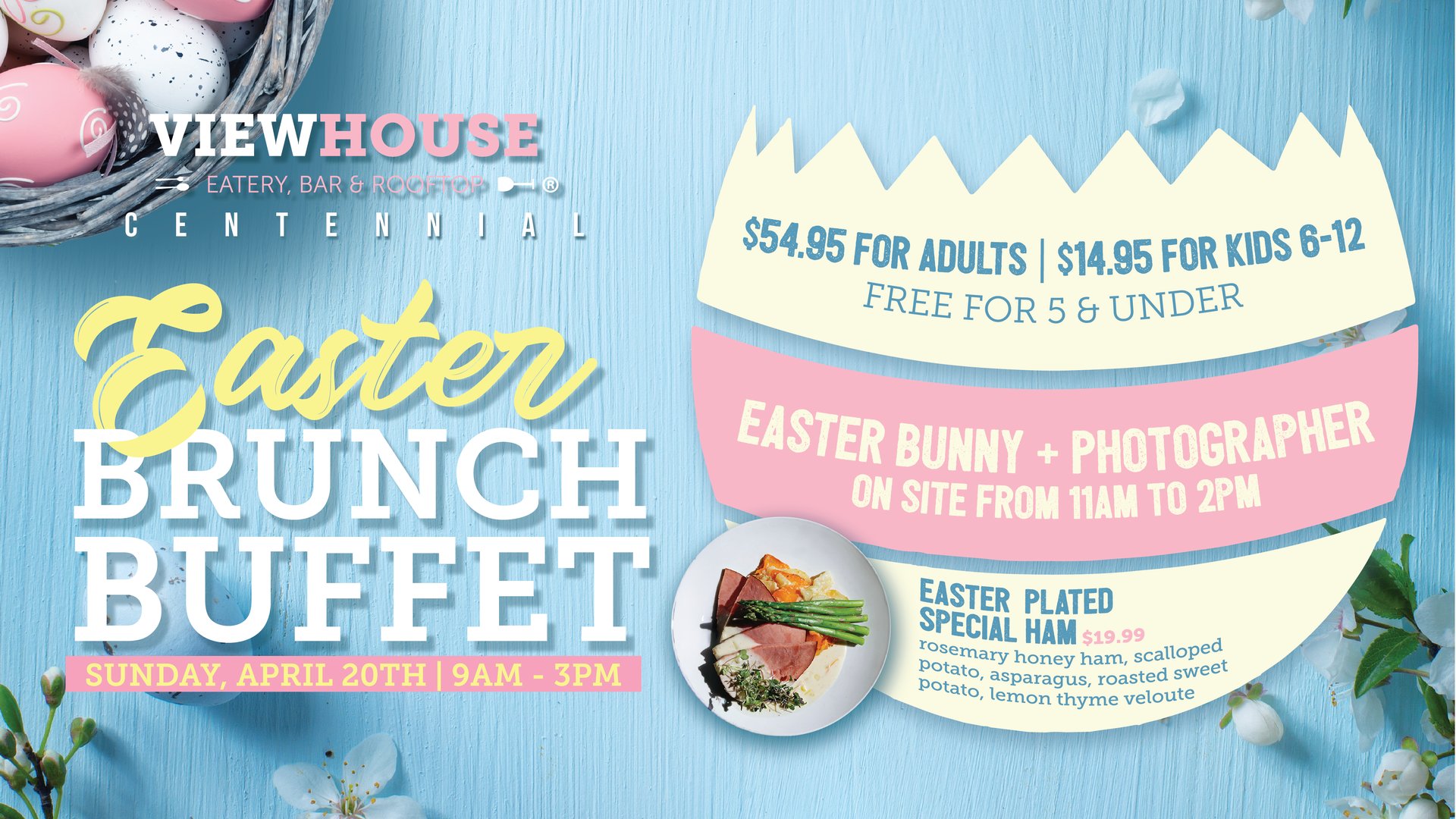 Easter Brunch Buffet - ViewHouse Eatery Bar & Rooftop