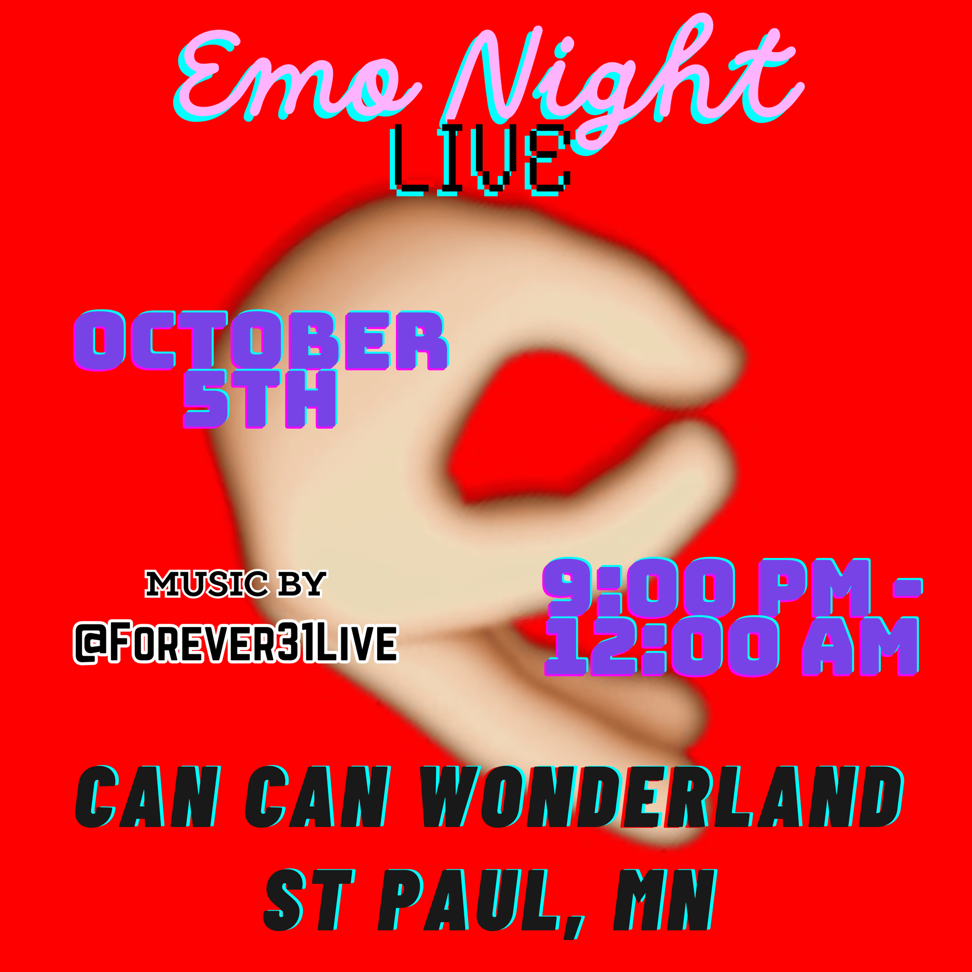 EMO NIGHT! - Can Can Wonderland, St. Paul MN