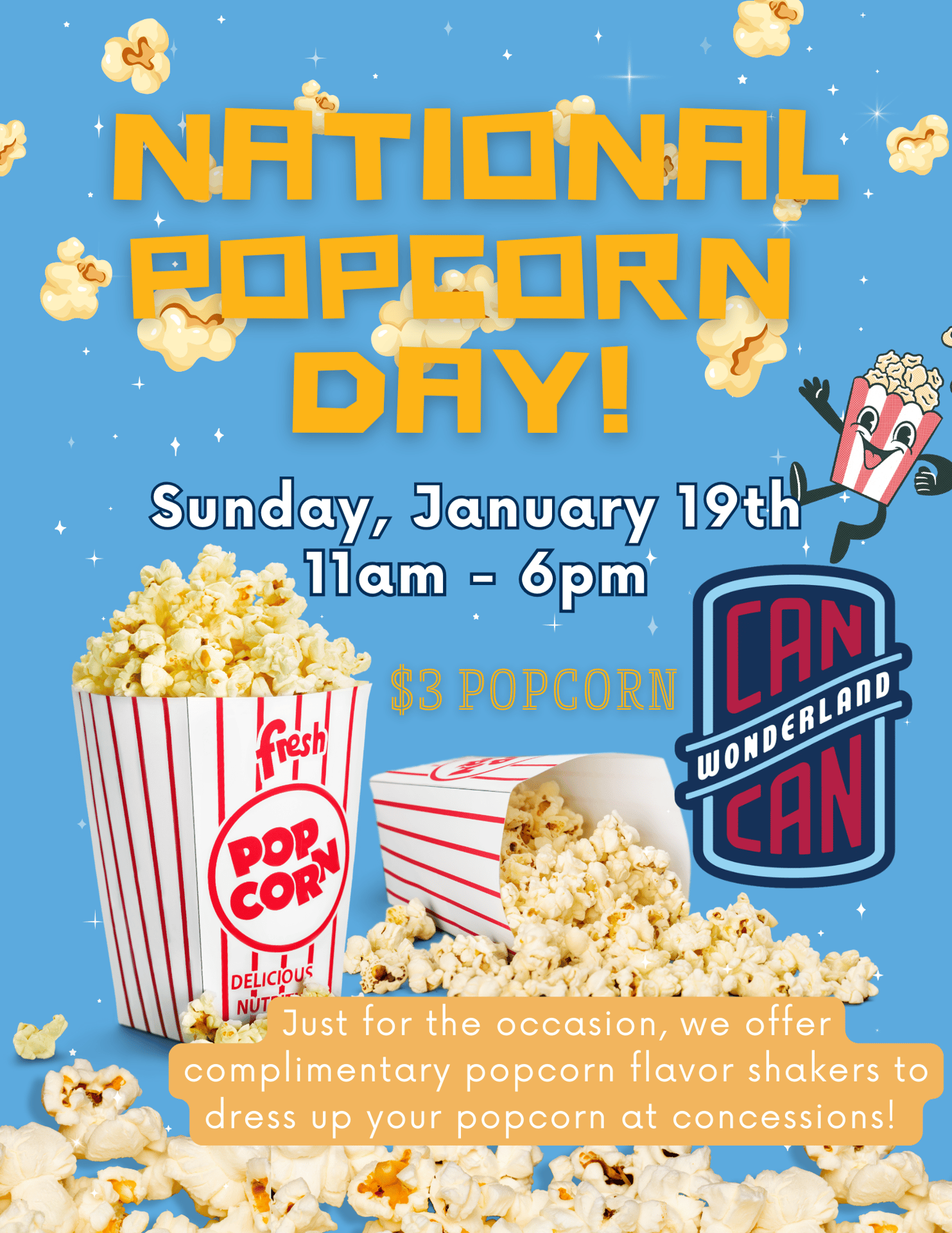 National Popcorn Day! - Can Can Wonderland, St. Paul MN